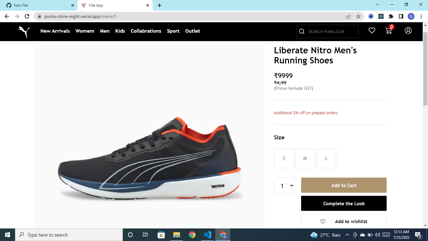GitHub - akashbind12/PUMA_Clone: Developed clone of puma.com using using React.js ,redux, node ...