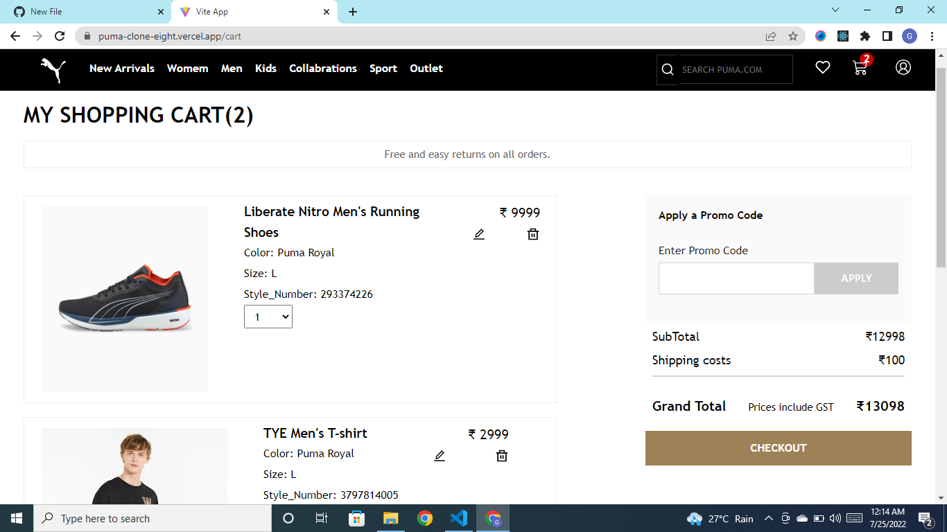 GitHub - VikashKumarNokha/Puma-clone: Developed clone of puma.com using using React.js ,redux ...