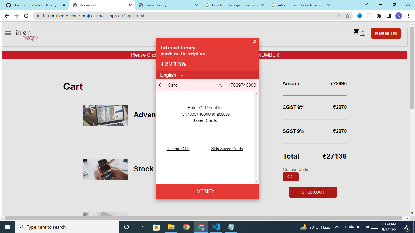 GitHub - akashbind12/intern_theory_clone_project: Developed clone of interntheory.com website ...