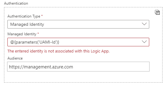 User-Assigned Managed Identity are not displayed properly in HTTP actions when referenced ...