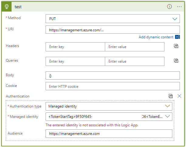 User-Assigned Managed Identity are not displayed properly in HTTP actions when referenced ...