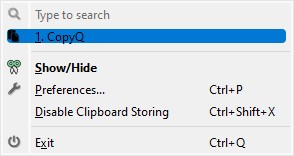 Text color is not inverted in tray menu · Issue #1896 · hluk/CopyQ · GitHub
