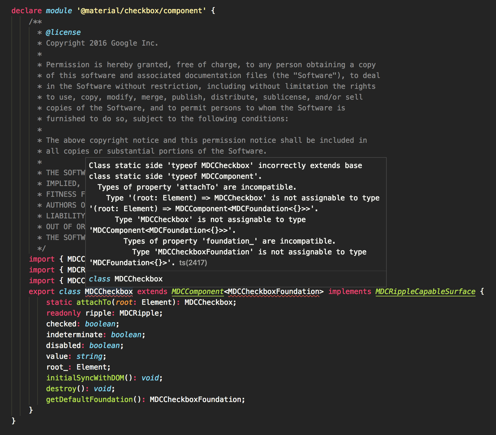 RMWC Typescript Integration with MDC 1.0.0 prerelease issues · Issue #4463 · material-components ...