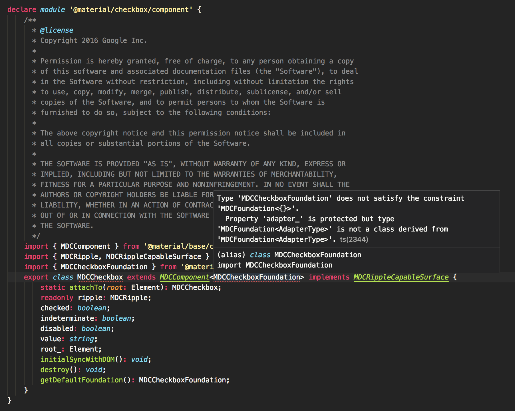 RMWC Typescript Integration with MDC 1.0.0 prerelease issues · Issue #4463 · material-components ...