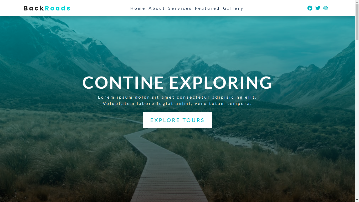 GitHub - prashantvip/backroads-project: This repository consist of a tours page made with the ...