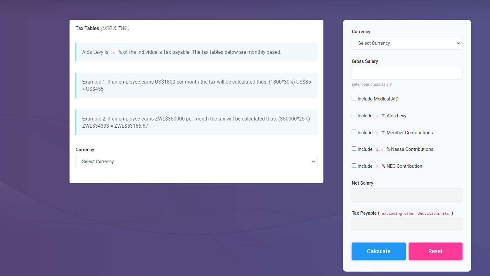 GitHub - tafadzwaonline/SalaryCalculator
