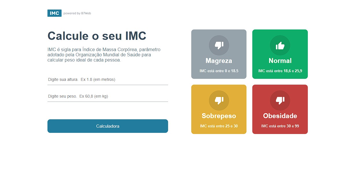 GitHub - CarlosSousa2001/calculadora_IMC: Calculadora IMC feito com REACT.JS