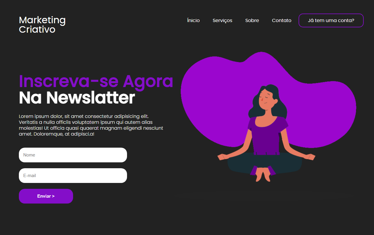 GitHub - stehmorais/Landing_Page_Newslatter: Landing Page para ...