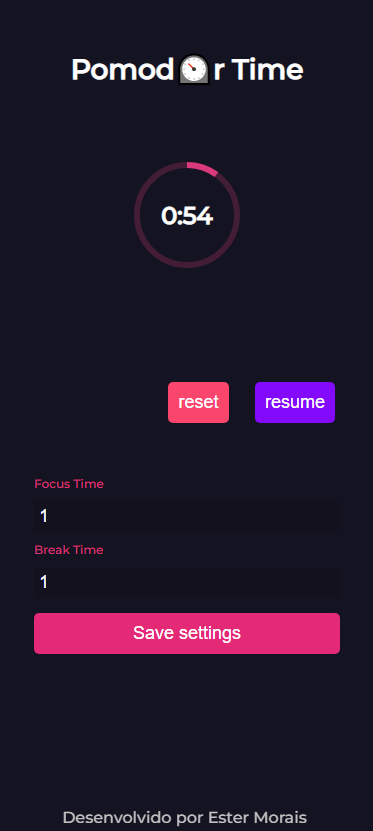 GitHub - stehmorais/PomodorTime: Relógio pomodoro feito utilizando linguagem JavaScript