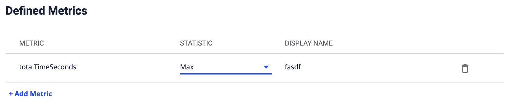 Metrics Stepper Dropdown Triangle Is In Center Of Statistic Column Dropdowns · Issue 475
