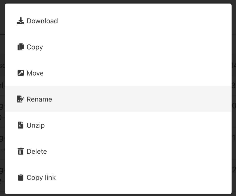 Unzip in file menu · Issue #1620 · hestiacp/hestiacp · GitHub