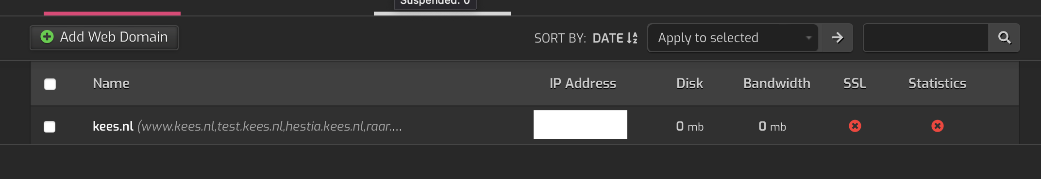 [Feature] Listing Domain Alias' in Web Tab · Issue #2278 · hestiacp/hestiacp · GitHub