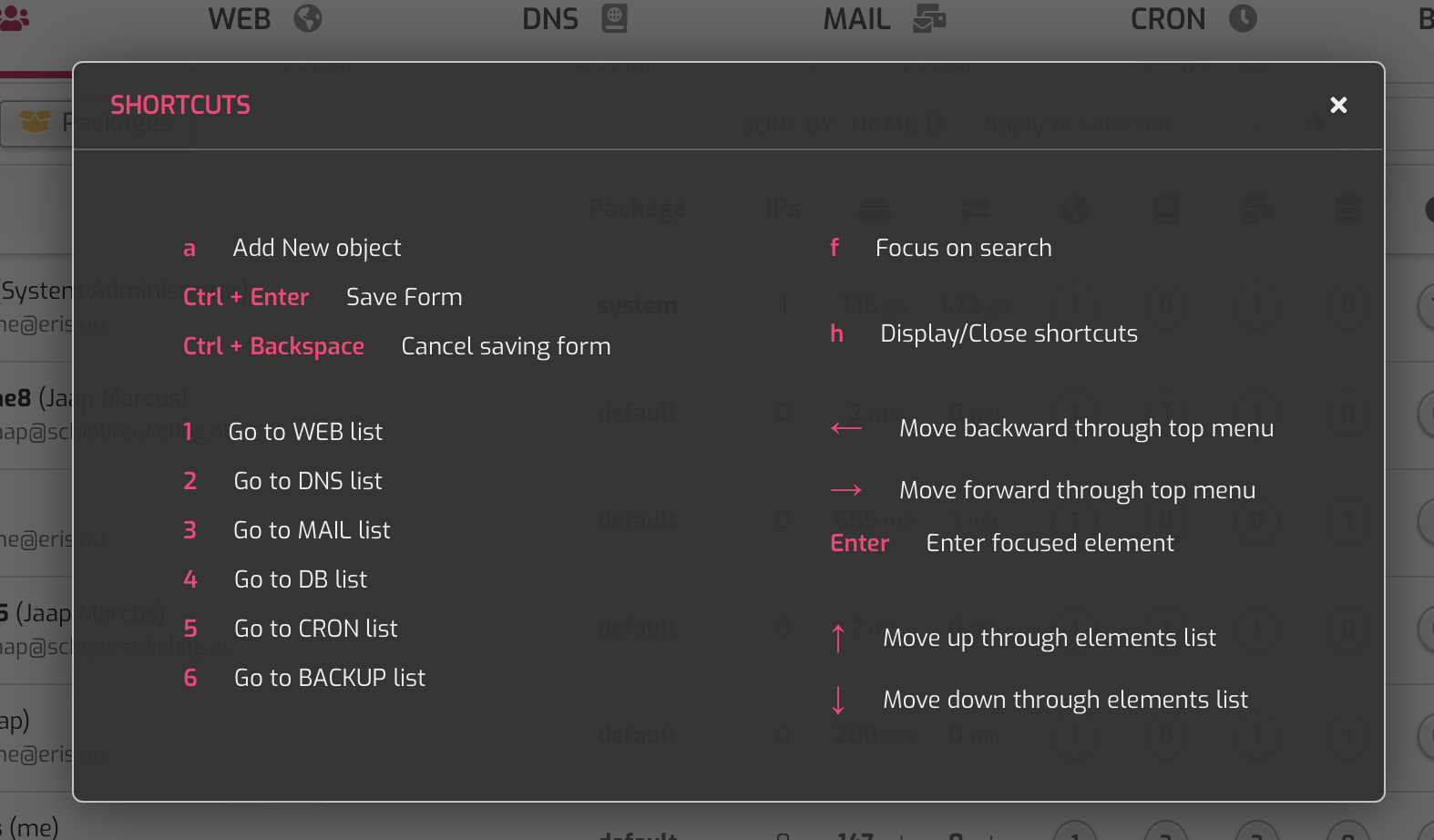 [Bug] Can't close shortcuts help on Full HD screen · Issue #2844 · hestiacp/hestiacp · GitHub