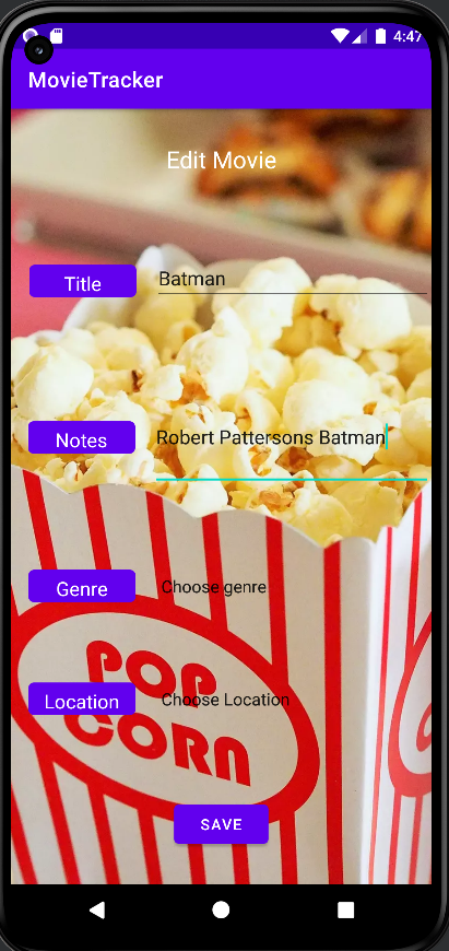 GitHub - Winter-Row/MovieTracker: A small app created from my mobile development class. Its is ...