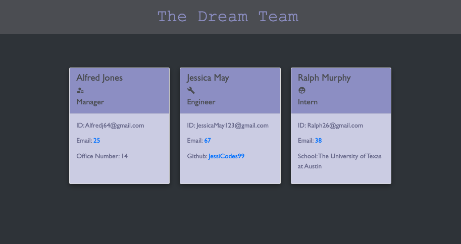 GitHub - HLovelady/Team-Profile-Generator