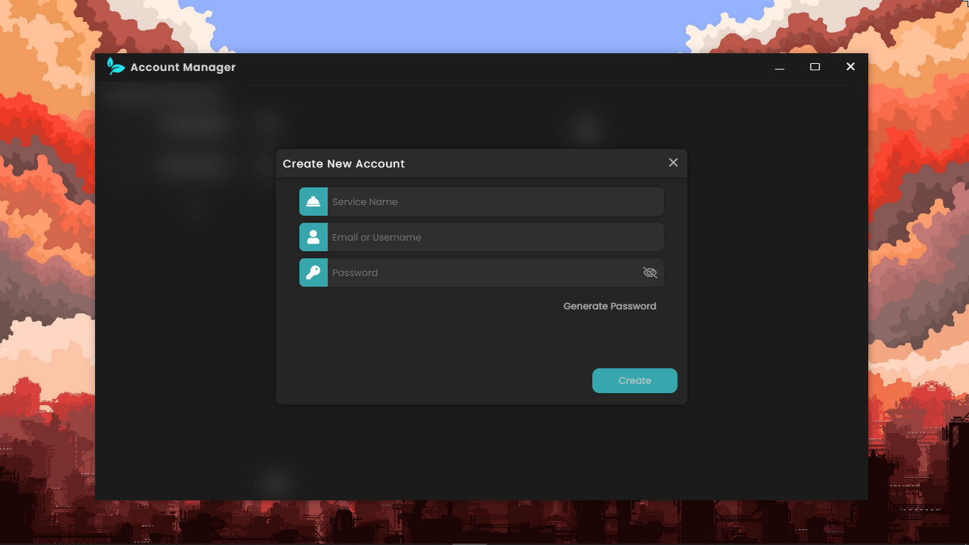 GitHub - MohannaNabhan/AccountManager: It is a very simple account manager built in ElectronJS