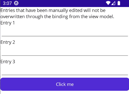Binding of Entry control seems to break after entering text in Entry · Issue #16859 · dotnet ...