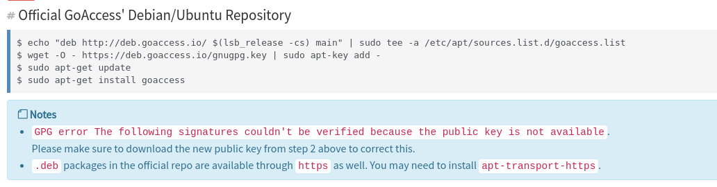 APT repository signing key changed? · Issue #1775 · allinurl/goaccess · GitHub