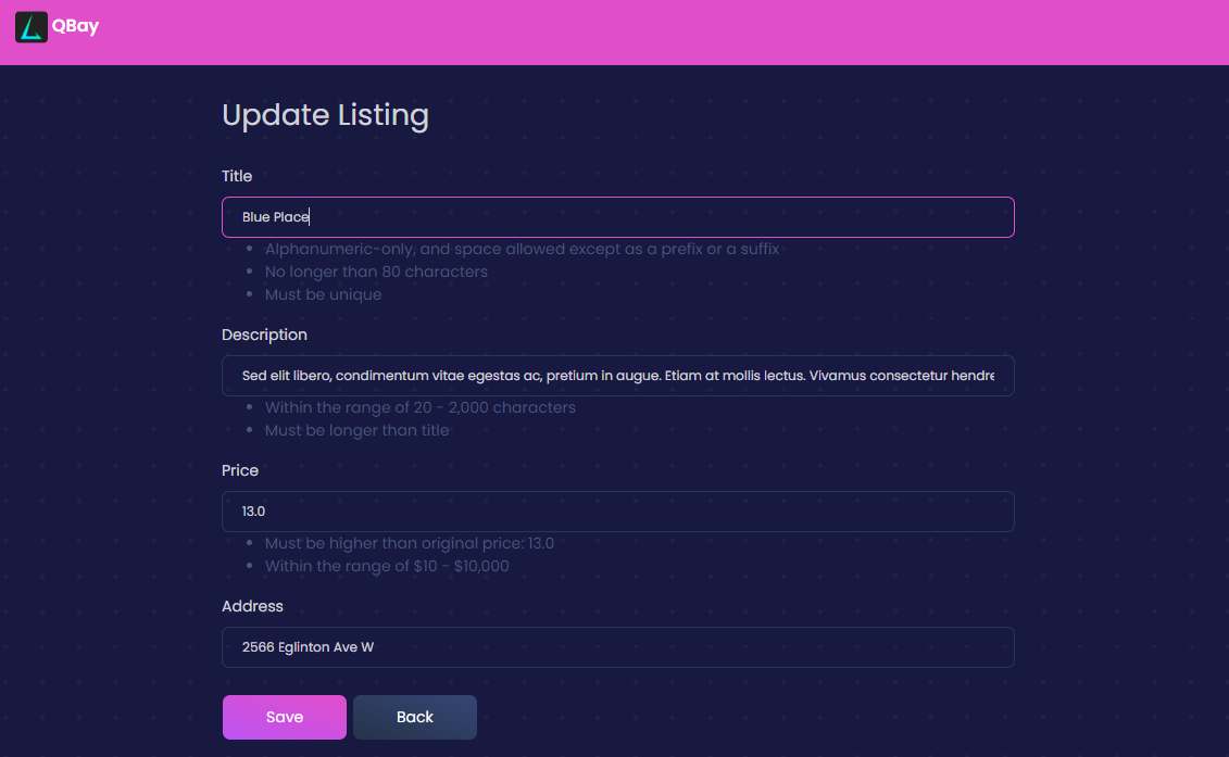 GitHub - KazSusilo/QBay: Client-to-Client Vacation House Rentals Web-Application