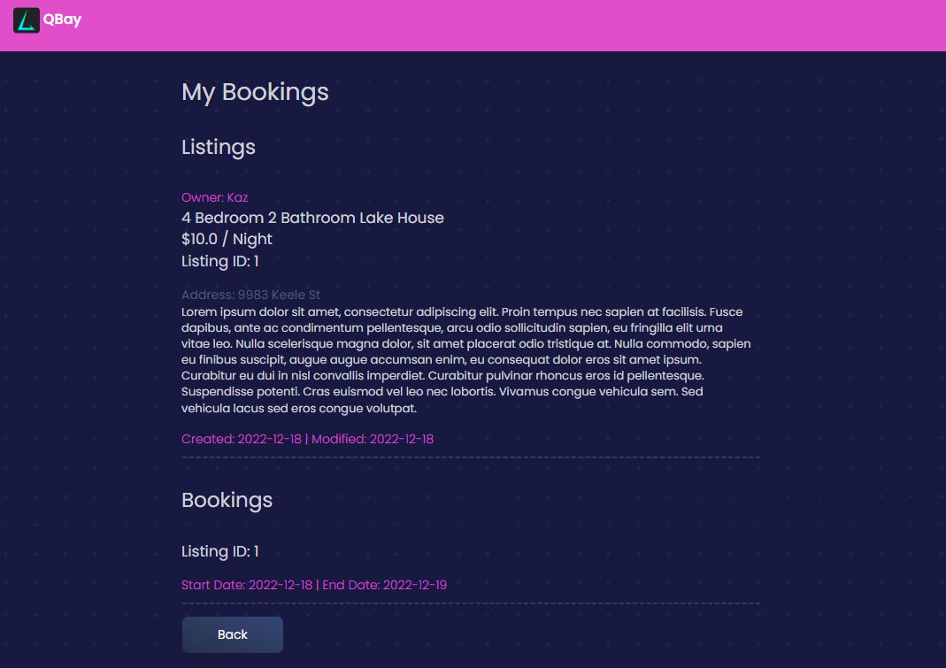 GitHub - KazSusilo/QBay: Client-to-Client Vacation House Rentals Web-Application