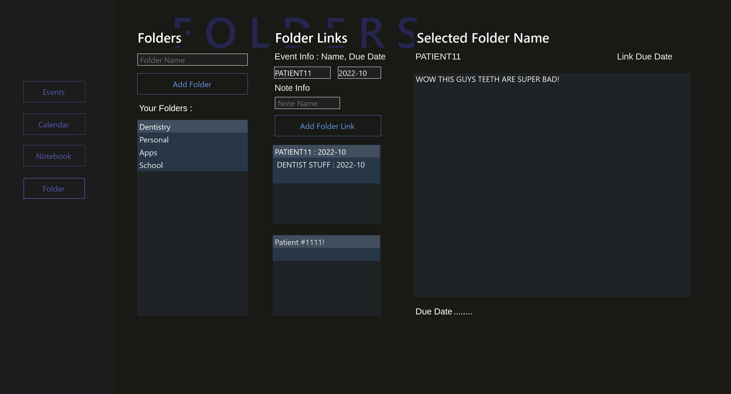 GitHub - CadeJAlmond/Scheduler: This app is an organizational tool consisting of a event manager ...