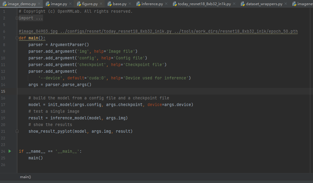 When I run my own trained dataset model, an error occurs（pycharm ...