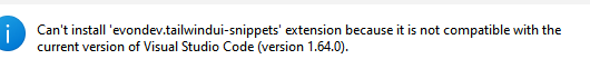 Not compatible with VS Code · Issue #1 · evondev/tailwindui-snippets · GitHub