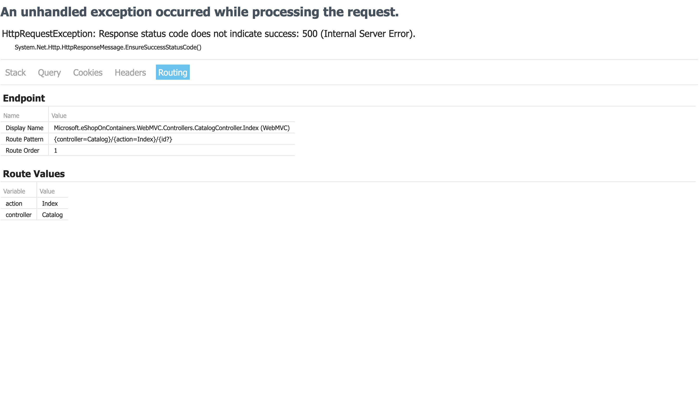 Response status code does not indicate success · Issue #1977 · dotnet-architecture ...