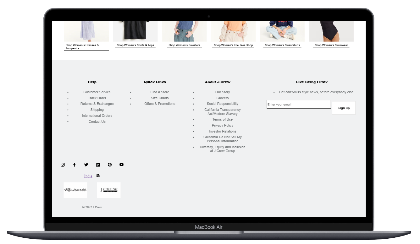 GitHub - Tushit99/JCrew-Project-master: About About This project is a one to one clone of the ...
