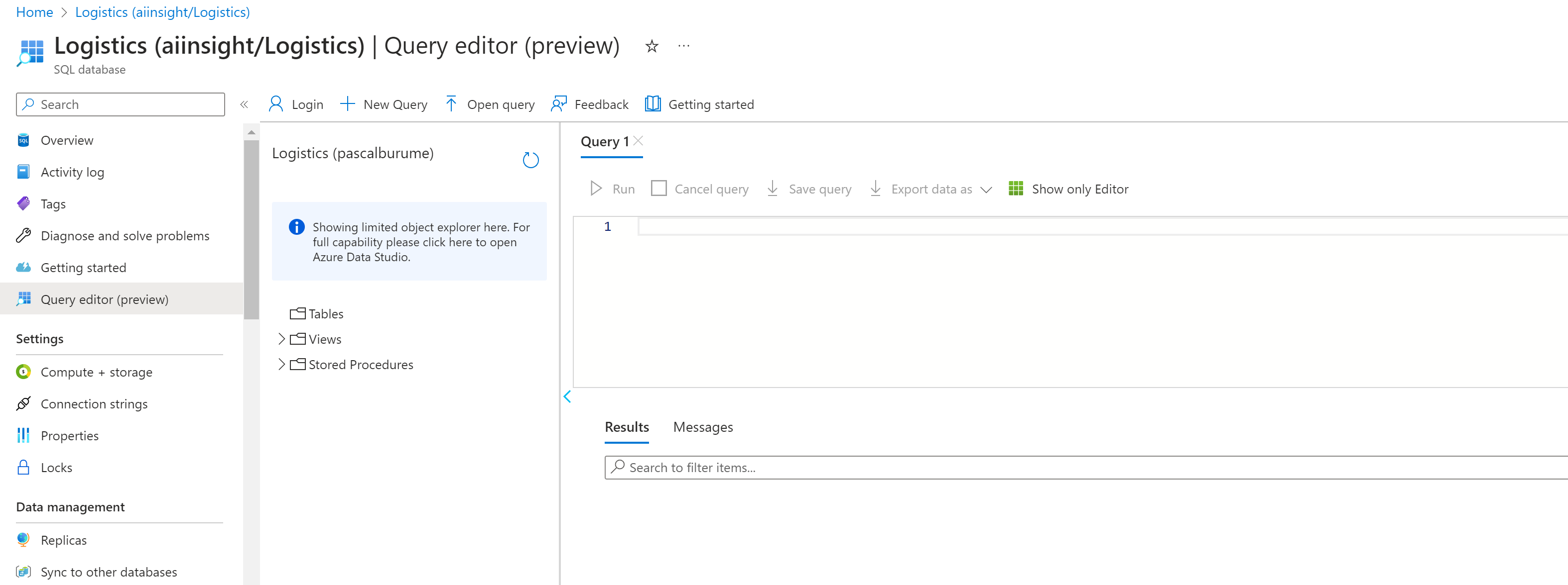 Failed to execute the T-SQL request on Azure Cloud Shell · Issue #187 ...