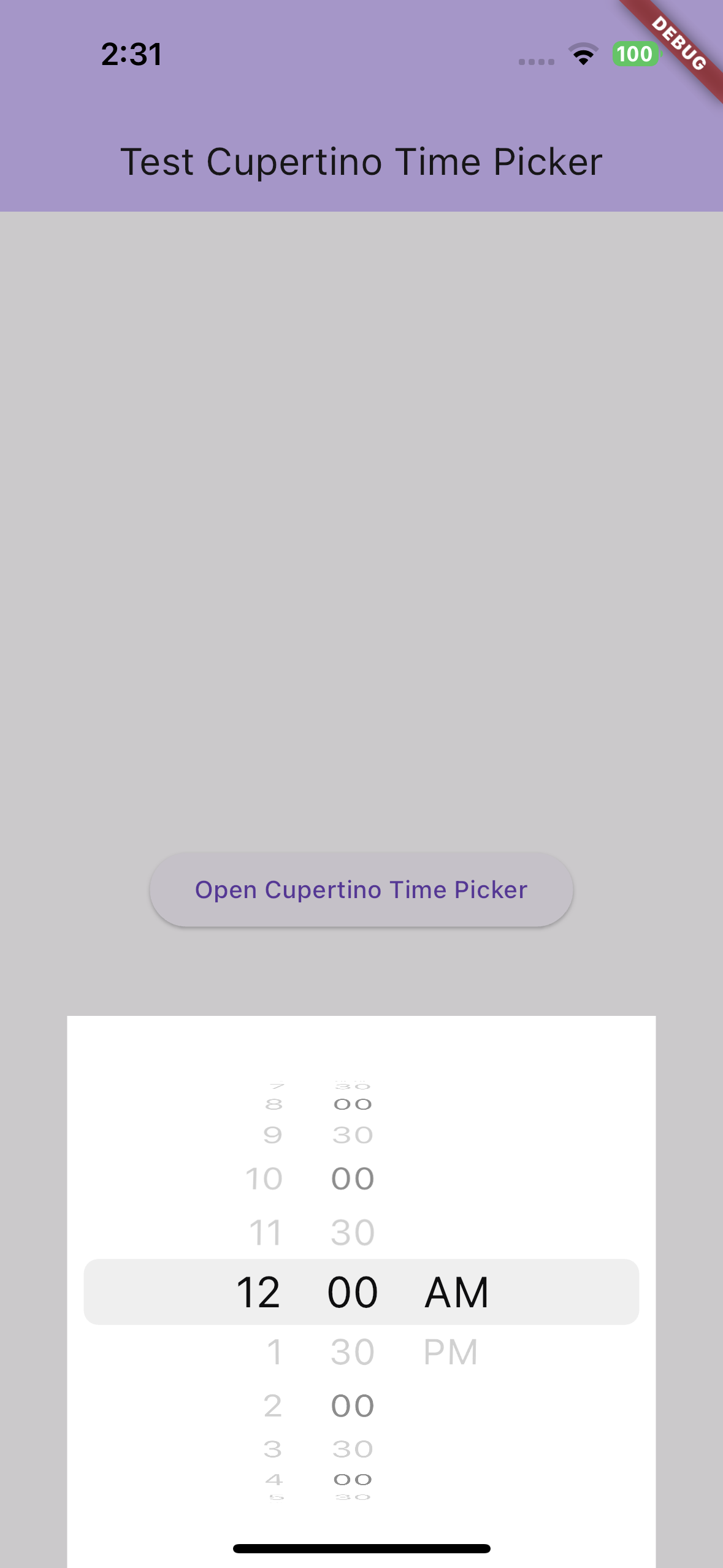[iOS][CupertinoDatePicker] - Cupertino Time Picker gets cut off from vertical edges · Issue ...