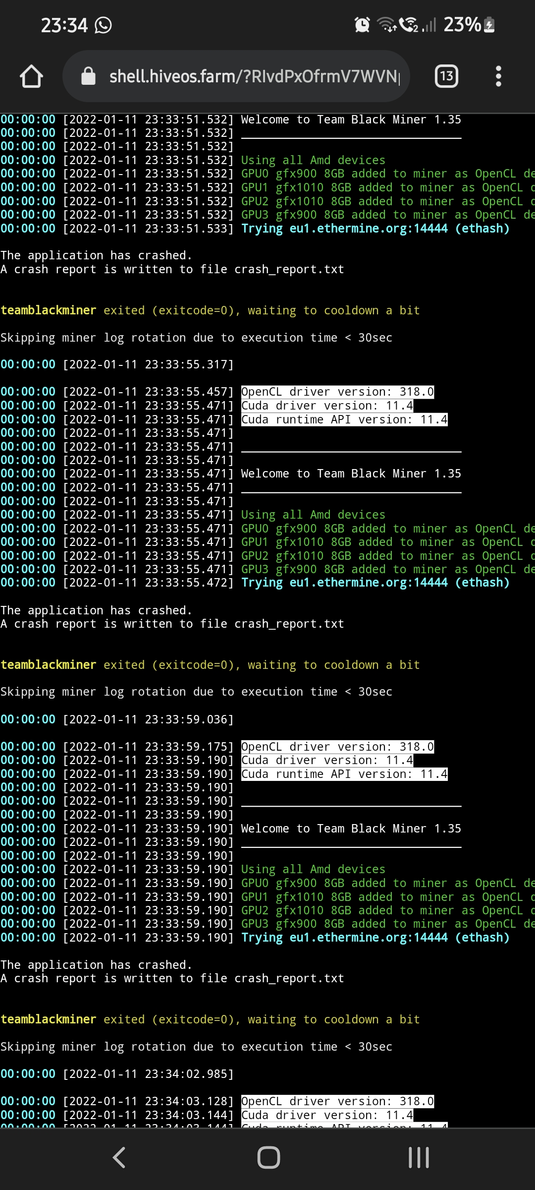 Miner won't start on hiveos · Issue #215 · sp-hash/TeamBlackMiner · GitHub