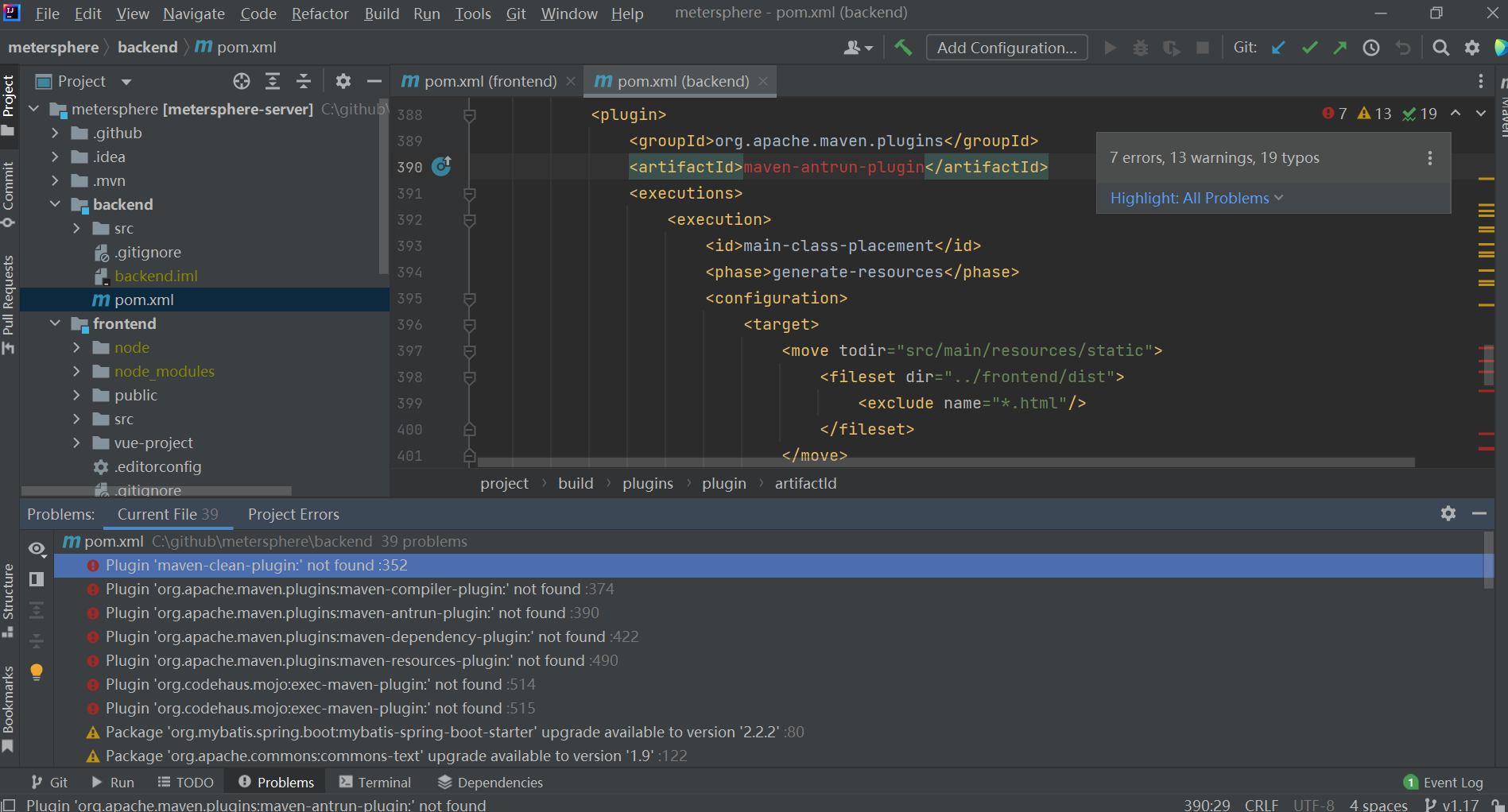 [BUG]npm run build occurs erros. · Issue #10665 · metersphere/metersphere · GitHub