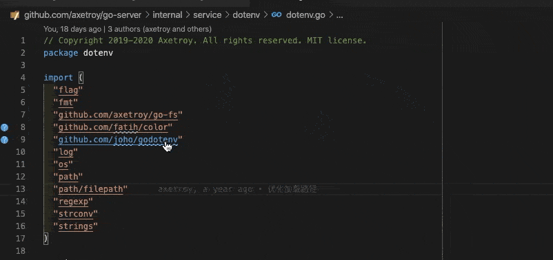 Go to definition of the module is very annoying · Issue #257 · golang/vscode-go · GitHub