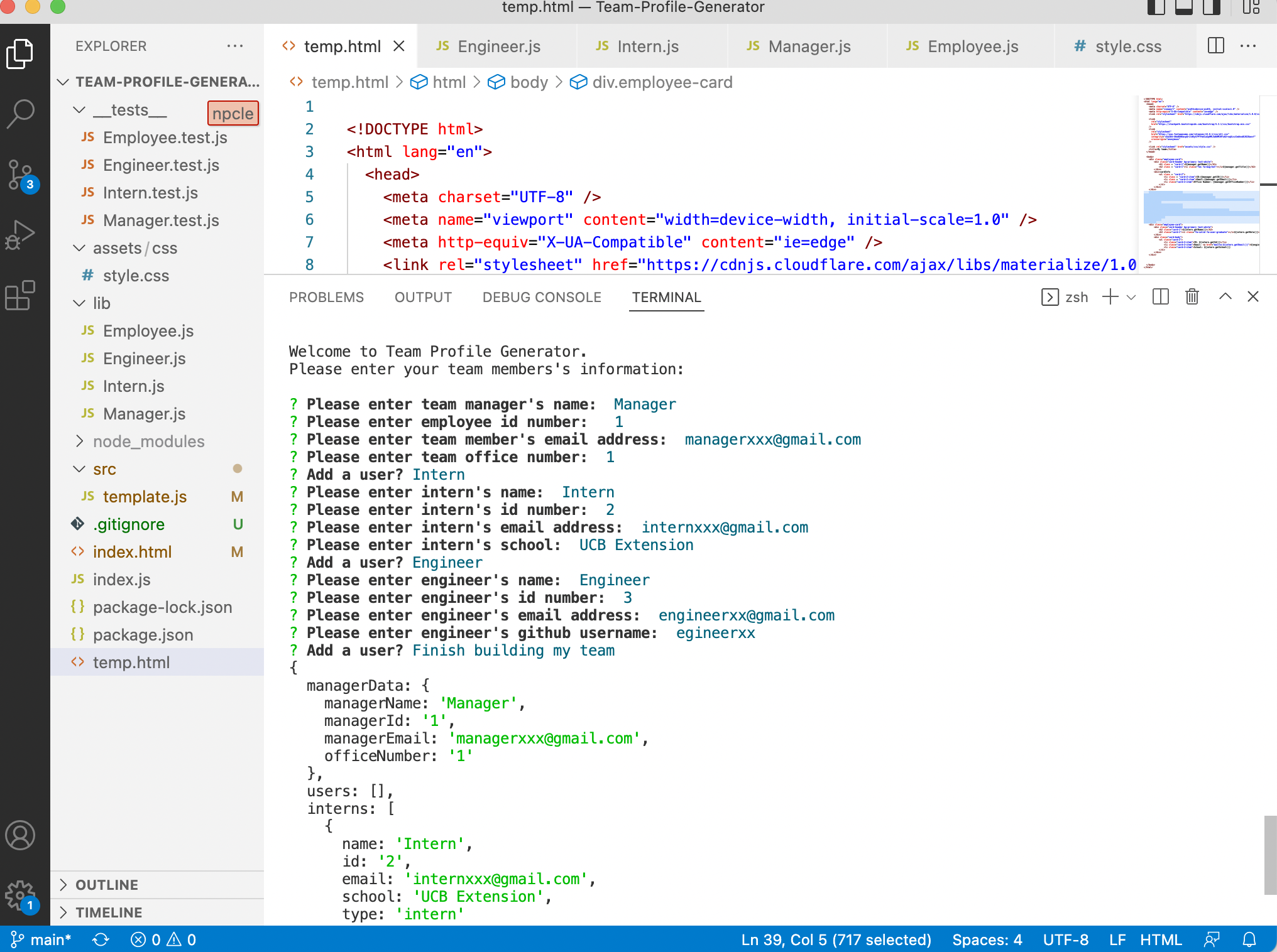 GitHub - jyz022020/Team-Profile-Generator