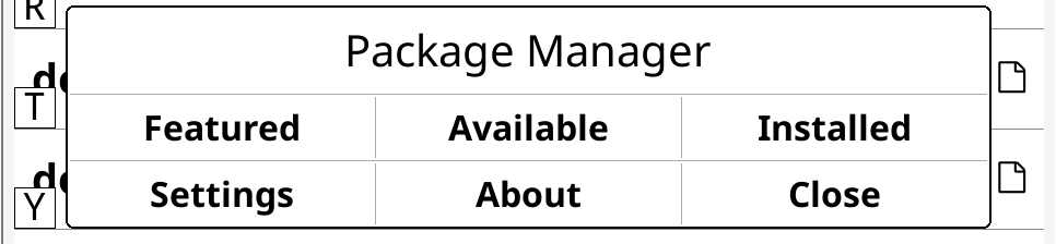 RFC: UI for a package manager · Issue #11001 · koreader/koreader · GitHub