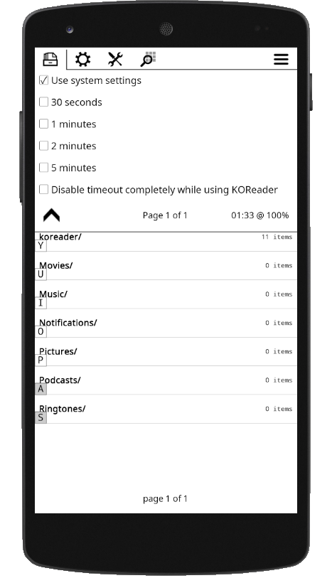 [FR] For android devices allow a screen timeout for inactivity when "Keep Screen On" is enabled ...