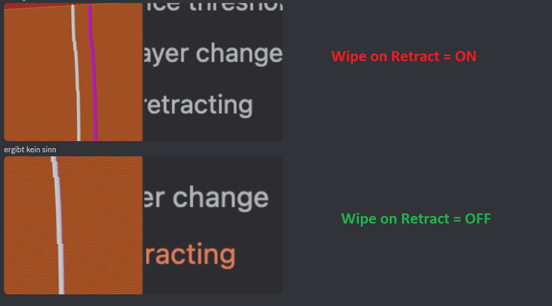 2. Z Seam with option "Wipe on Retract · Issue #799 · SoftFever/OrcaSlicer · GitHub