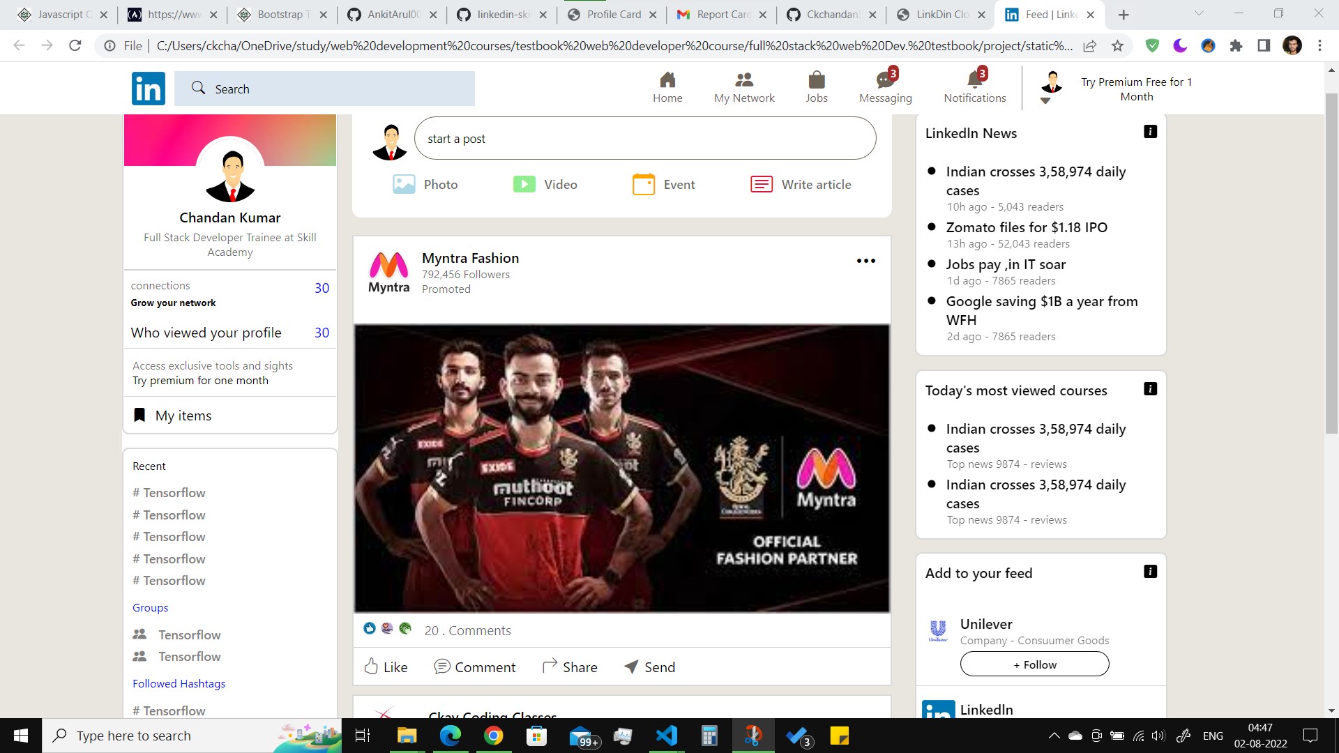 GitHub - Ckchandan536/Static-LinkedIn-Responive-Front-page: LinkedIn ...