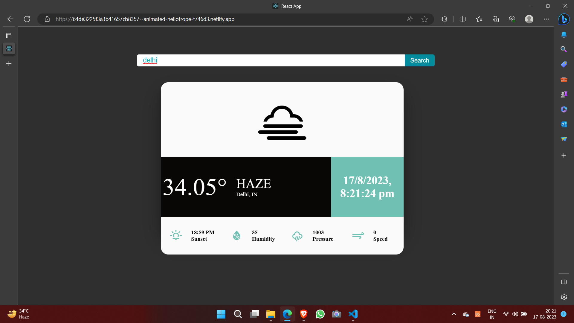 GitHub - Kanishk3204/Weather-Application