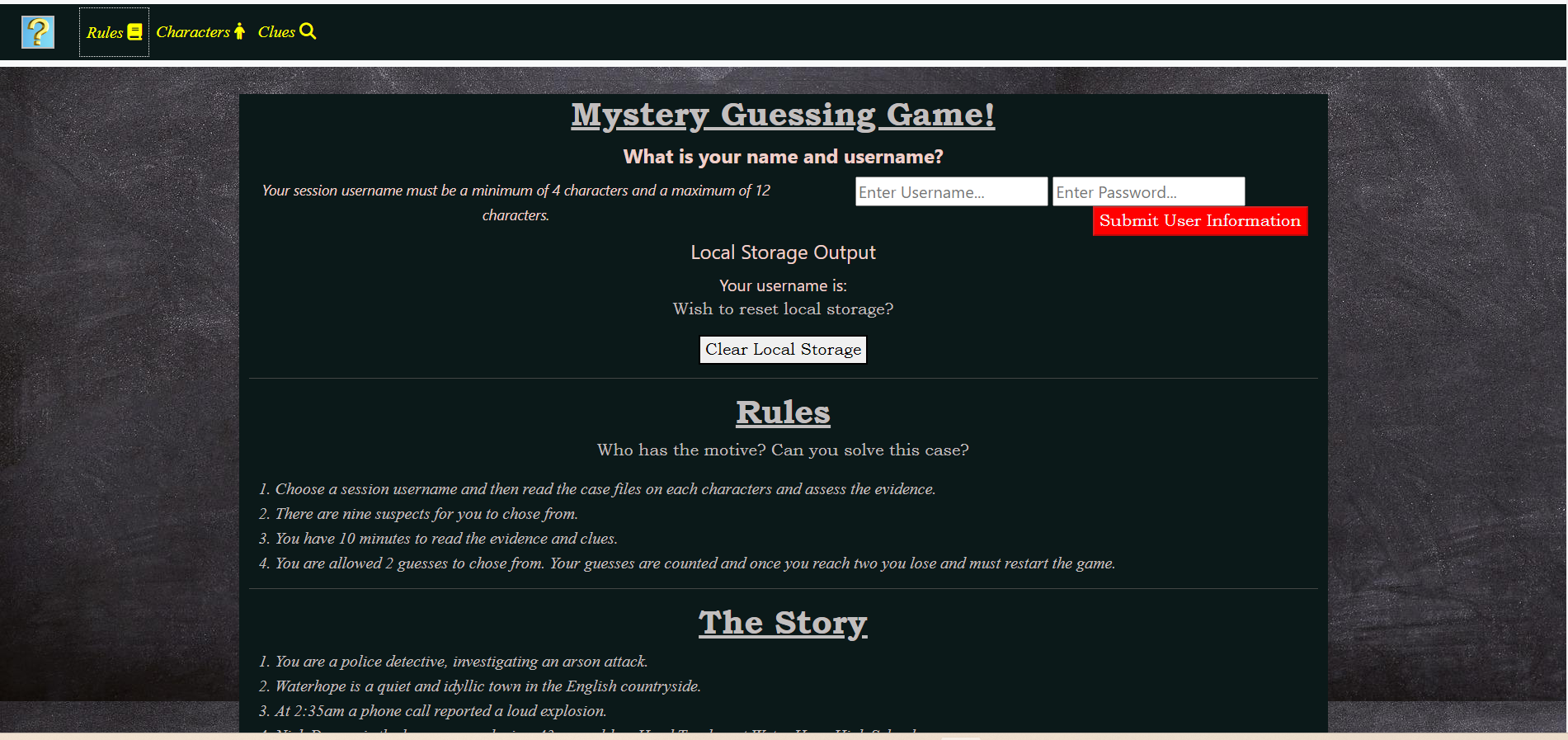 GitHub - JackAlexanderClark/mystery-guessing-game: mystery-guessing-game