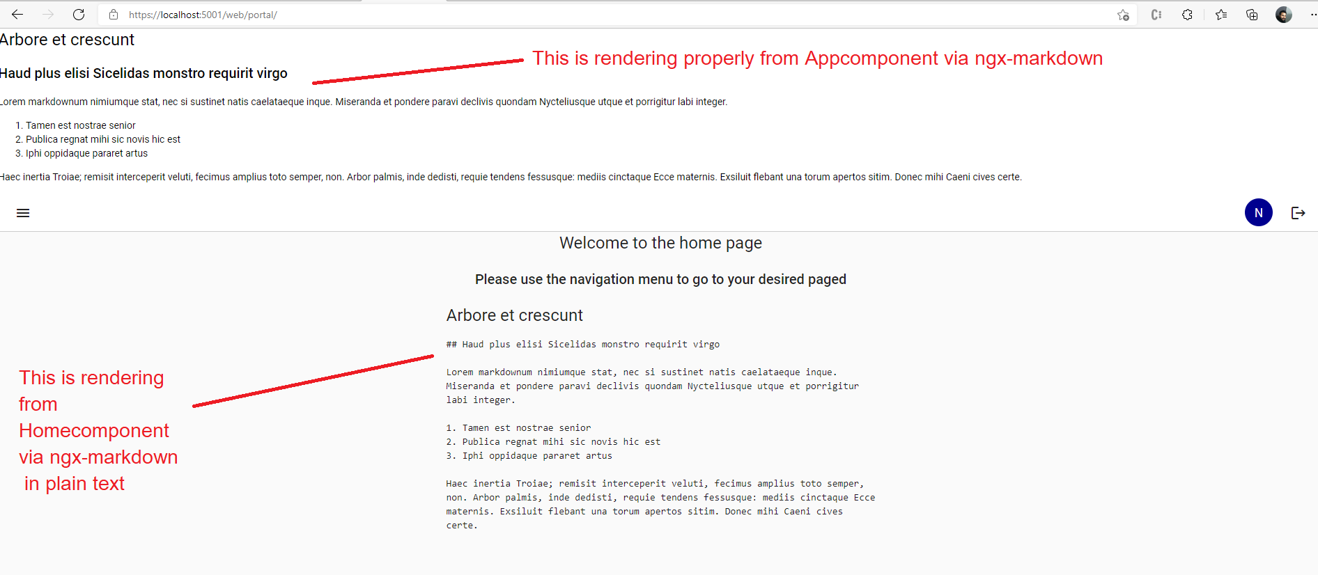 Unable to use markdown in child module (home component) · Issue #354 · jfcere/ngx-markdown · GitHub