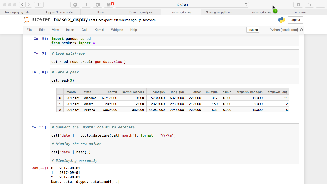 Not displaying datetime objects correctly · Issue #6776 · twosigma/beakerx · GitHub