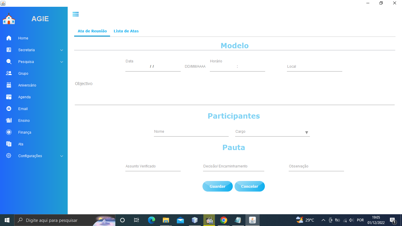 GitHub - AureoDX/AGIE: Modelo de um projeto de sistema de Gestão e Controle Fianceiro de Igrejas