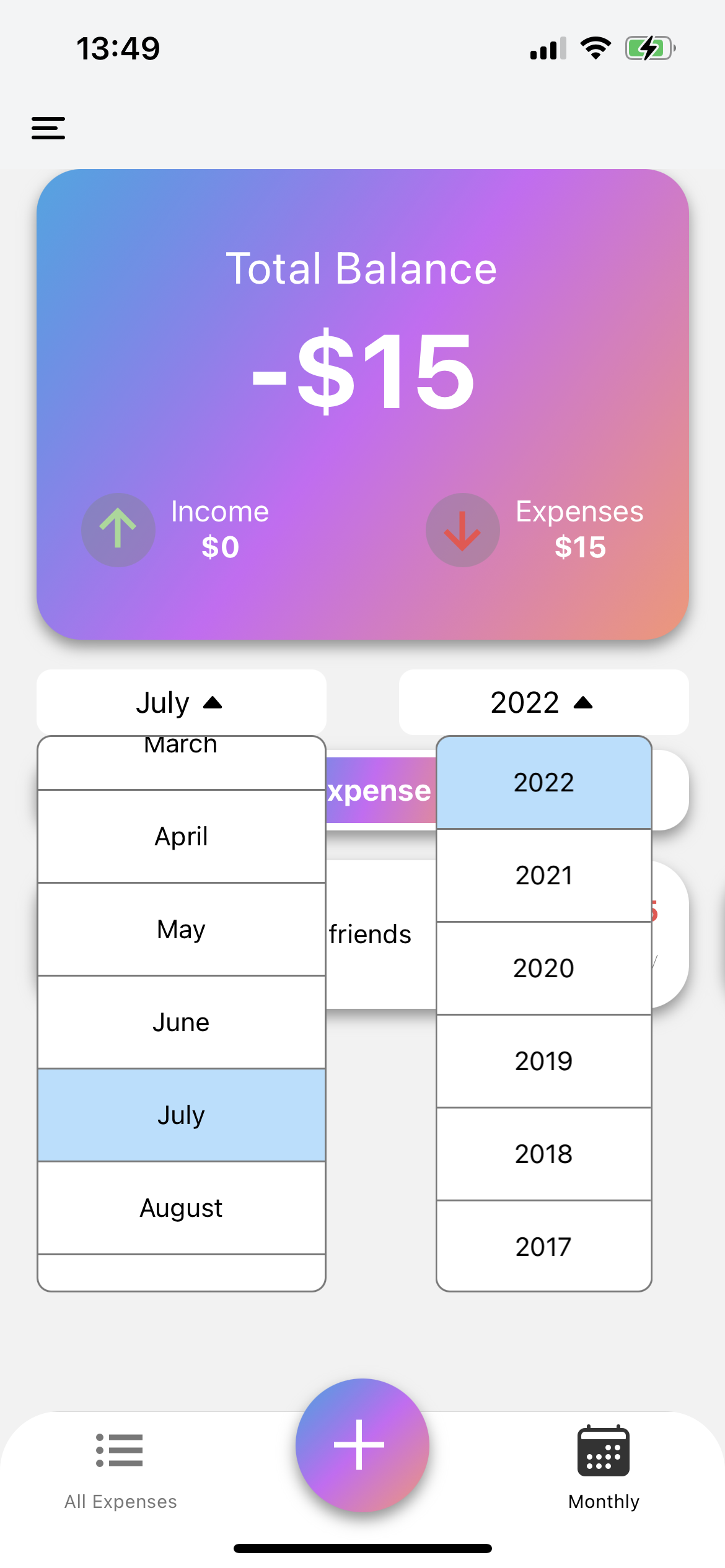 GitHub - idanCohenDev/expenseTracker: expense tracking application