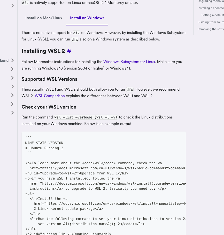 Markup Appearing In The Installing The Sdk Page · Issue 1143 · Dfinity Portal · Github
