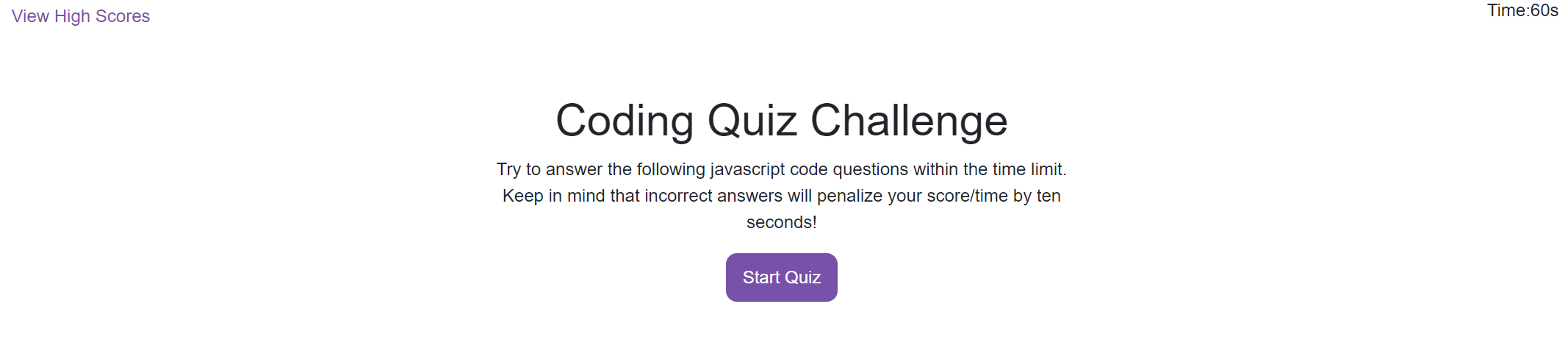 Github Avazque008 Timed Coding Quiz