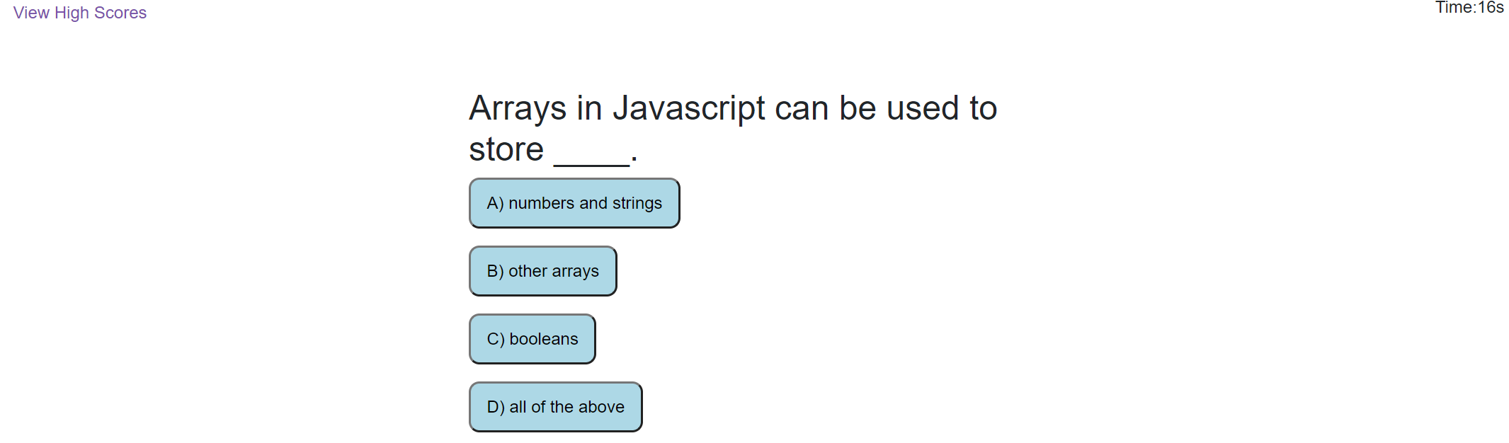 Github Avazque008 Timed Coding Quiz