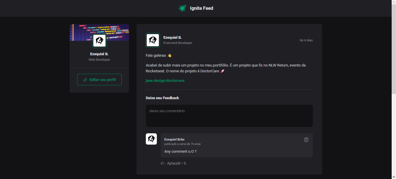 GitHub - musashifraco/ignite-feed-frontend